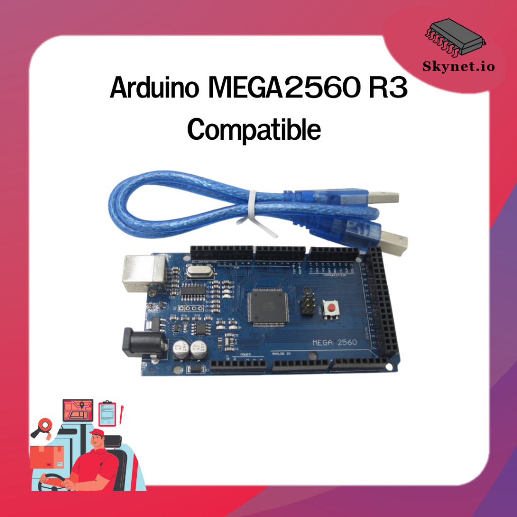 Arduino MEGA2560 R3 Compatible | Shopee Thailand