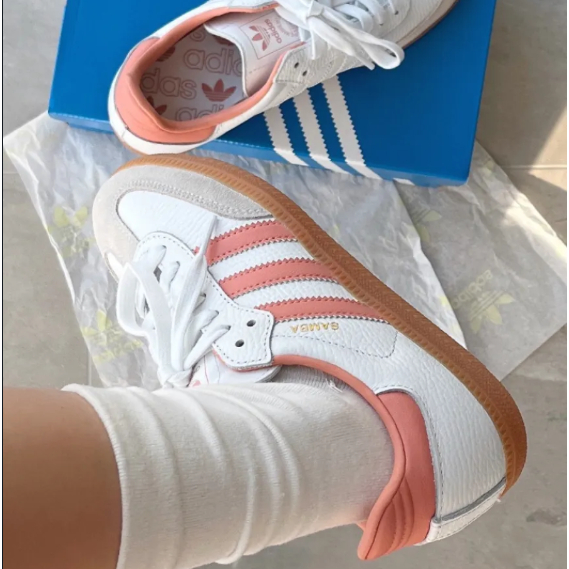adidas originals Samba 0G Pink white (ของแท้ 100%) | Shopee Thailand