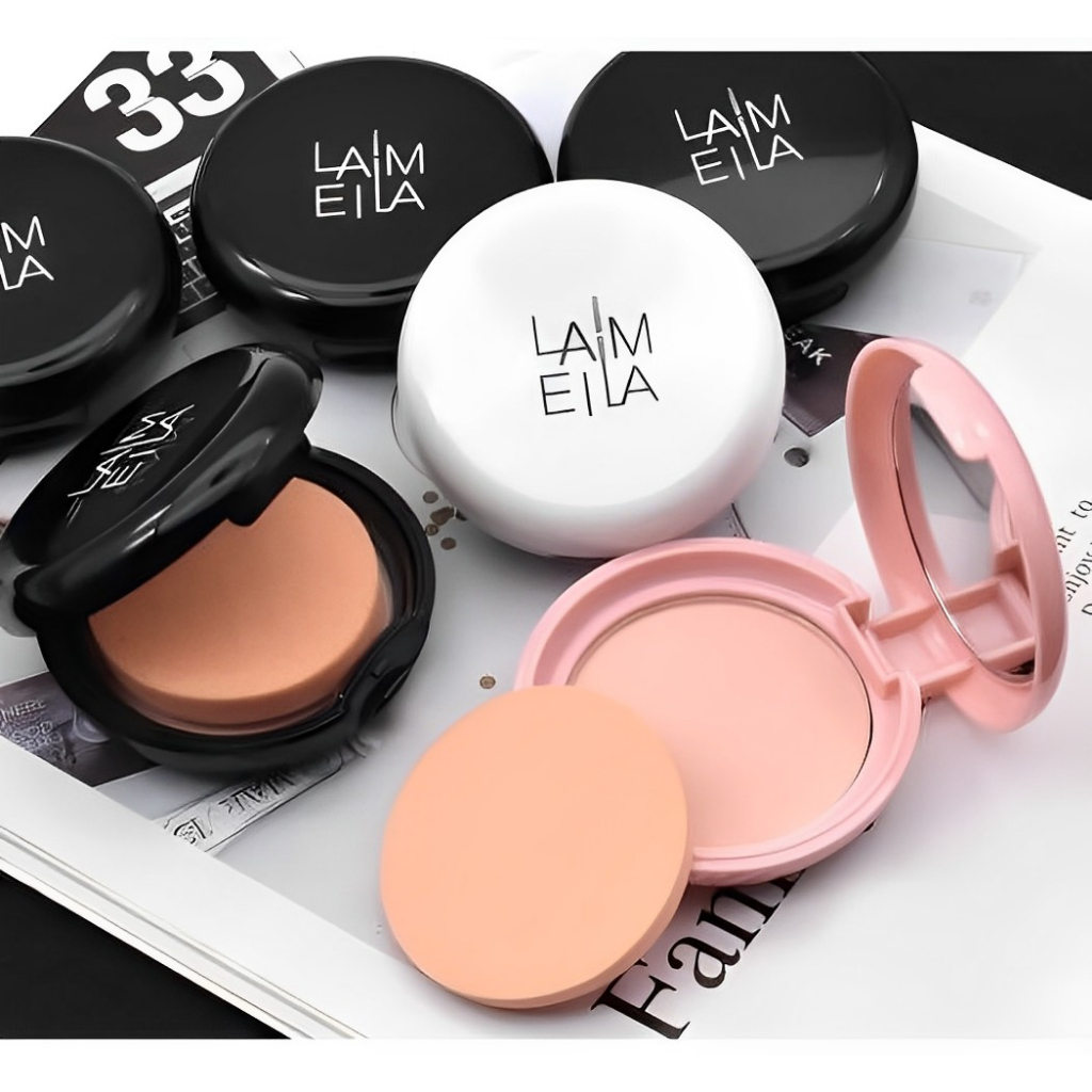แป้งพัฟ Lameila Powder Cake no.5073 เนื้อแป้งอนุภาคควบคุมความันบนผิว ...