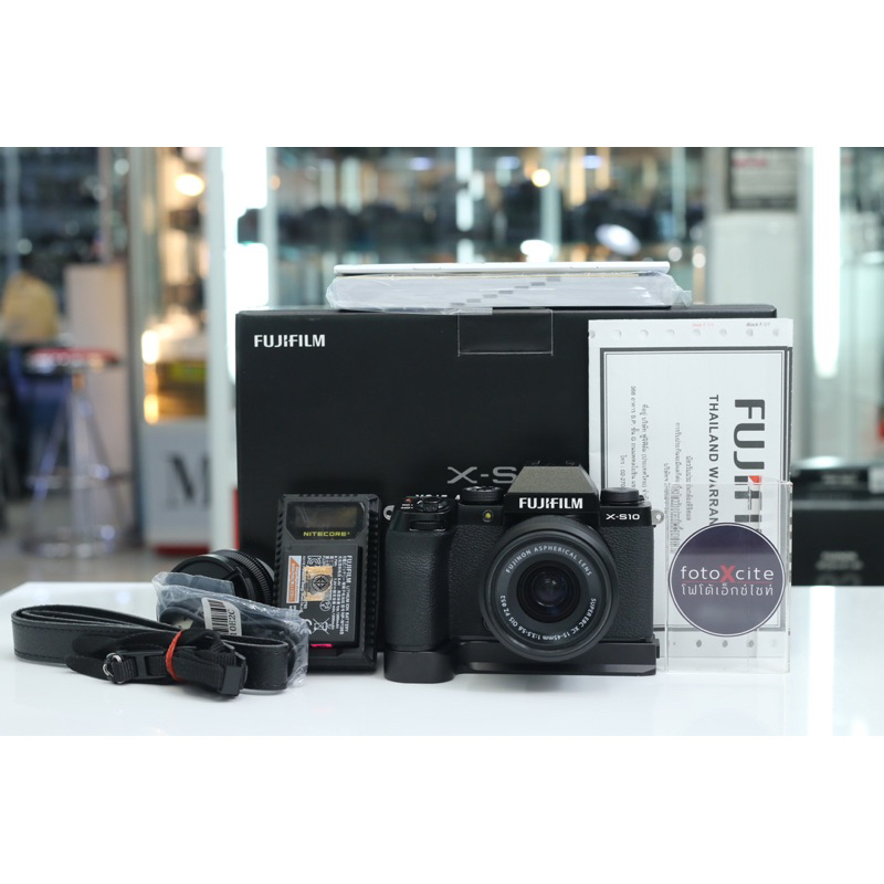 Fujifilm X-S10+15-45mm OIS PZ สภาพดีมาก 9.8/10 ครบกล่อง ประกันศูนย์ถึง 15/06/2567 | Shopee Thailand