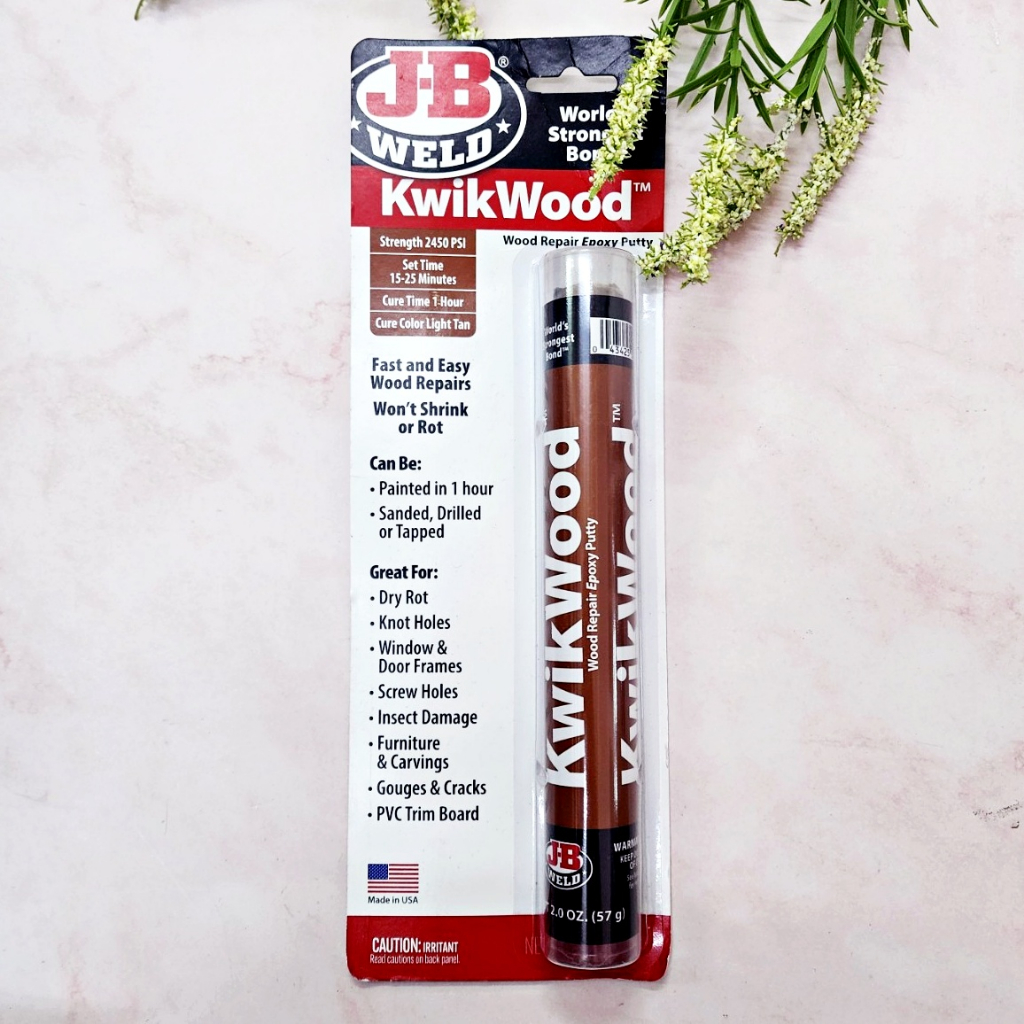[J-B Weld®] อีพ็อกซี่ แท่งกาวดินน้ำมัน ซ่อมแซมโลหะ พลาสติก Kwik Wood ...