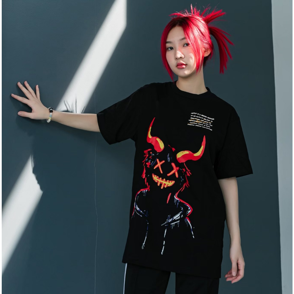 (พร้อมส่ง) เสื้อยืด SORAX Red Devil ผ้า Cotton เกรดส่งออก S6 | Shopee ...
