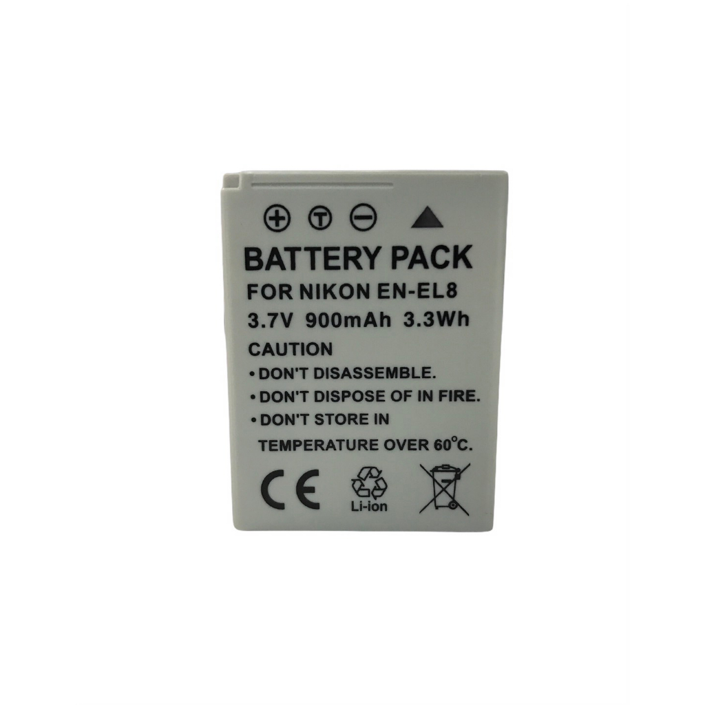 แบตเตอรี่กล้อง Nikon EN-EL8 Battery แบตนิคอน ใช้กับกล้อง Nikon CoolPix P1 P2 S1 S2 S3 S5 S50 ...