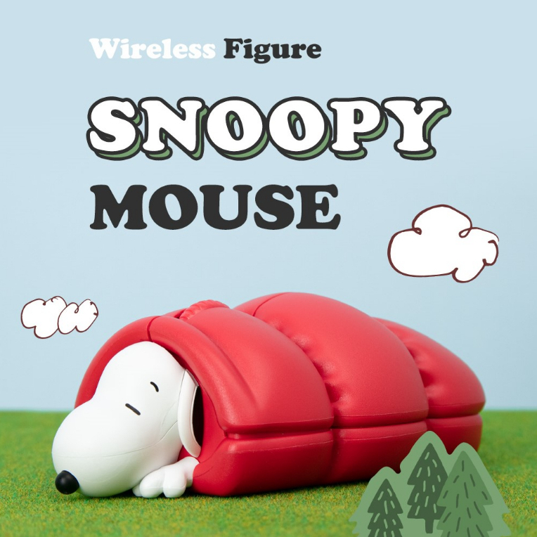 ( พร้อมส่ง ) Peanuts Wireless Figure Mouse เมาส์ไร้สาย เสียงคลิ๊กเบา ...