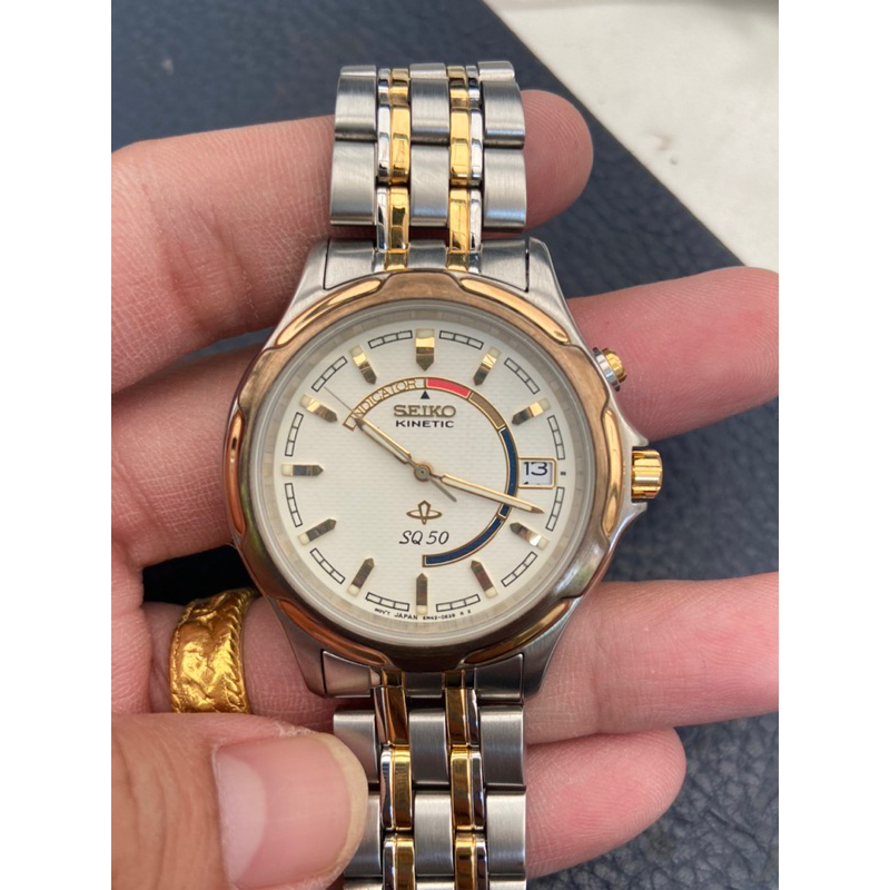 SEIKO KINETIC SQ 50 ของแท้ สภาพใหม่ ล้างสต๊อก | Shopee Thailand