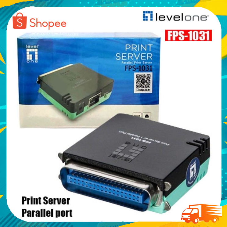 อุปกรณ์เชื่อมต่อเครื่องปริ้นเตอร์ผ่านอินเตอร์เน็ต LevelOne FPS-1031 ...