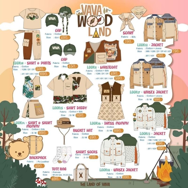 [NEW IN PACK] VAVA WOOD LAND หมวก กระเป๋า ถุงเท้า ใช้โค้ดลดผ่านไลฟแล้ว ...