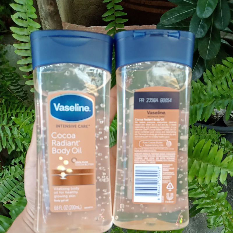 Vaseline Intensive care Cocoa Radiant Body Oil 200ml. | Shopee Thailand