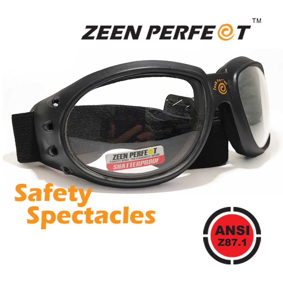 แว่นยางรัด ZEEN PERFECT 6596 Goggle ANSI Z87.1 ใส่ขับมอเตอร์ไซค์ กันลม ...