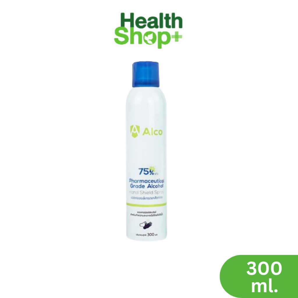 ALCO HAND SHIELD SPRAY 300 ml. | สเปรย์แอลกอฮอล์กระป๋อง สำหรับทำความ ...