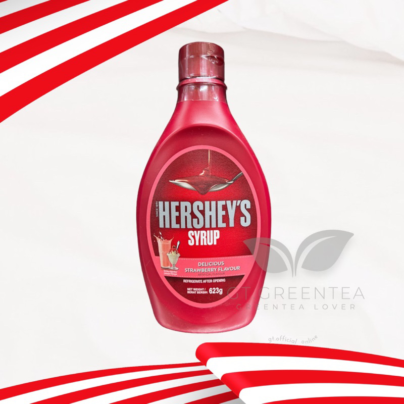 เฮอร์ชีย์ ไซรัป HERSHEY'S Syrup ชนิดขวดบีบ กลิ่น ช็อกโกแลต สตรอเบอรี่ ...