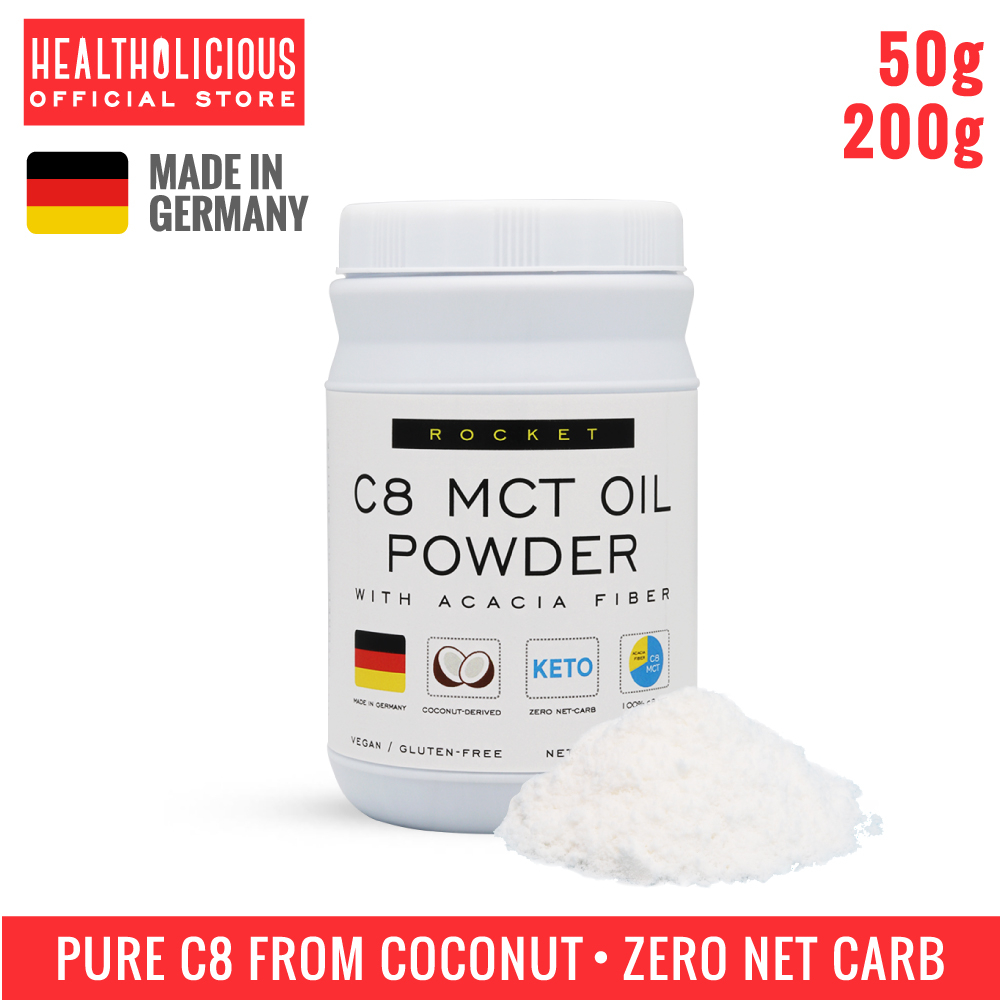 ROCKET C8 MCT OIL POWDER | ซี 8 เอ็มซีที ออยล์ พาวเดอร์ | จากมะพร้าว ...
