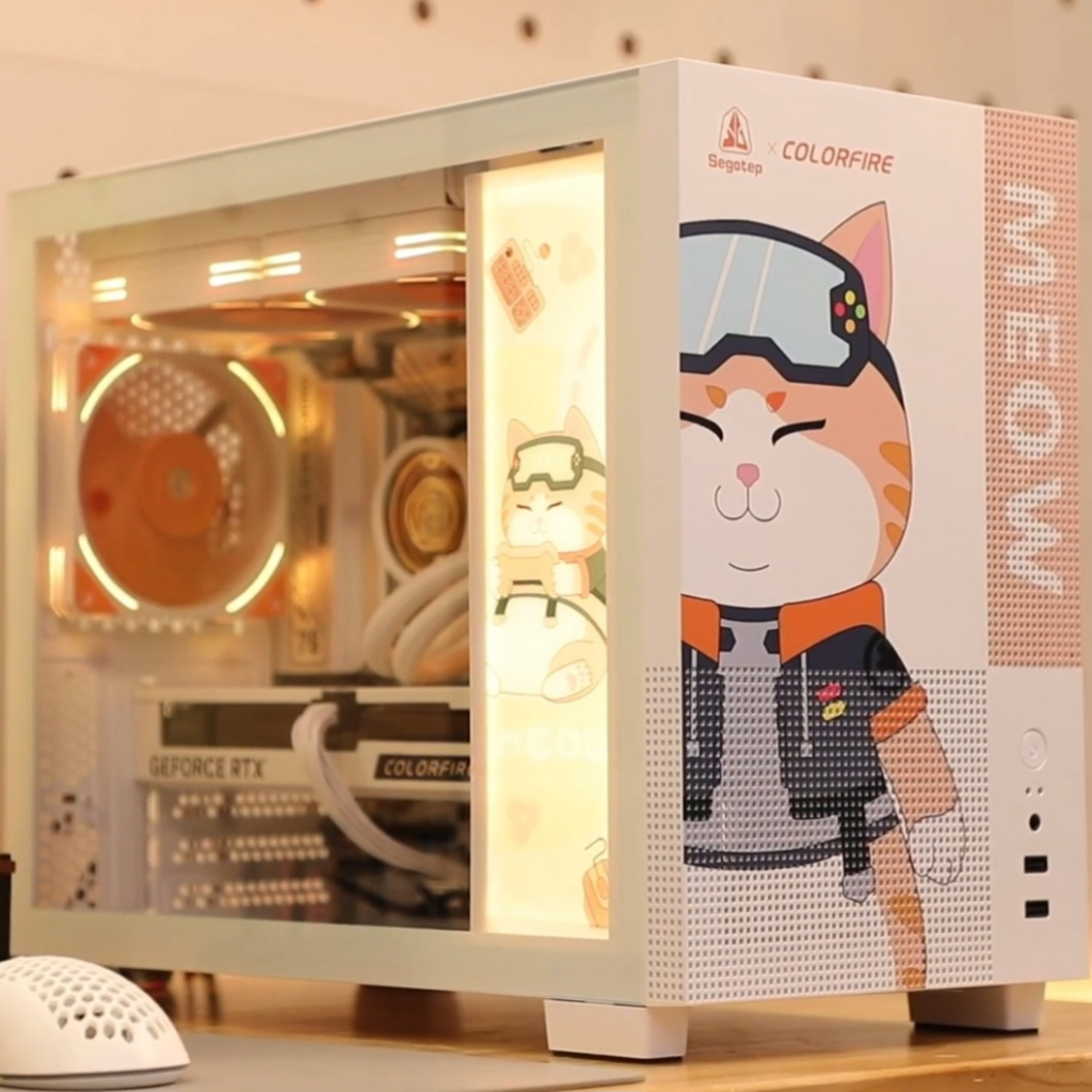SEGOTEP COMPUTER CASE (เคสแมว)Memphis-S MEOW RGB Lighting รับประกัน โดย Devas IPASON | Shopee ...