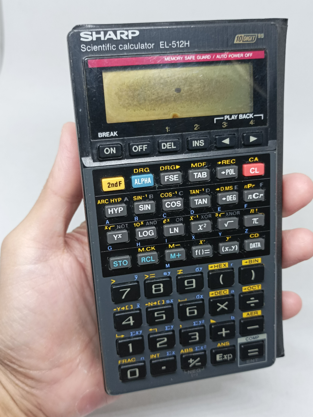 [Junk Item] Vintage 1989 Sharp EL-512H Programmable Scientific Calculator | Shopee Thailand