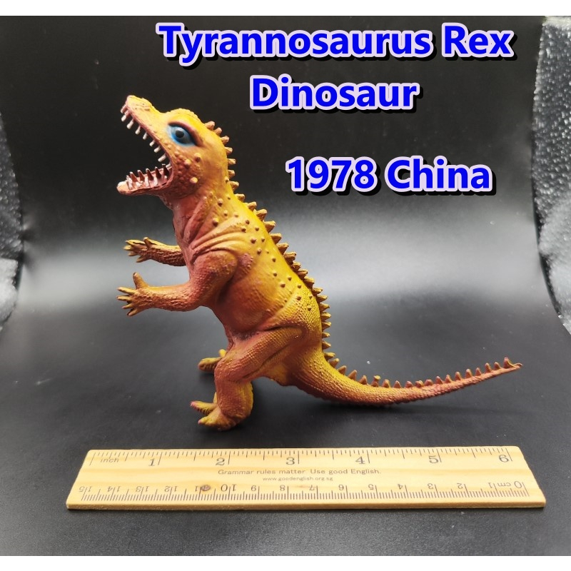 Vintage 1978 China T-Rex 5" Rubber Plastic Figure Toy - Tyrannosaurus ...