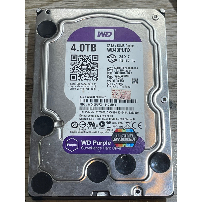hdd pc hdd 3.5 ฮาร์ทดิสก์ 3.5 WD perpue ใส่pc หรือใส่วงจรปิด เก็บข้อมูล ...