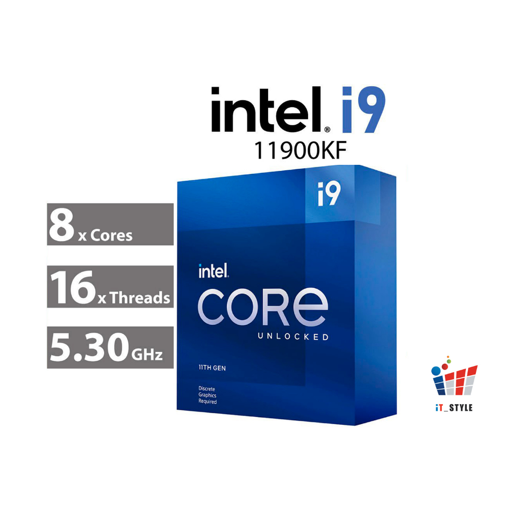 INTEL CPU (ซีพียู) 1200 CORE I9-11900KF (Original) No Fan ประกันศูนย์ ...