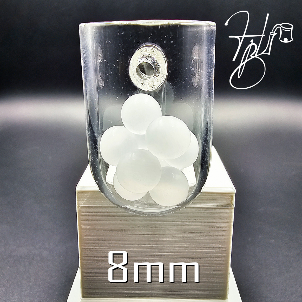 8mm Terp Pearls Sand Blasted Quartz 2pc* ลูกแก้ว for Quartz Banger, Wax ...