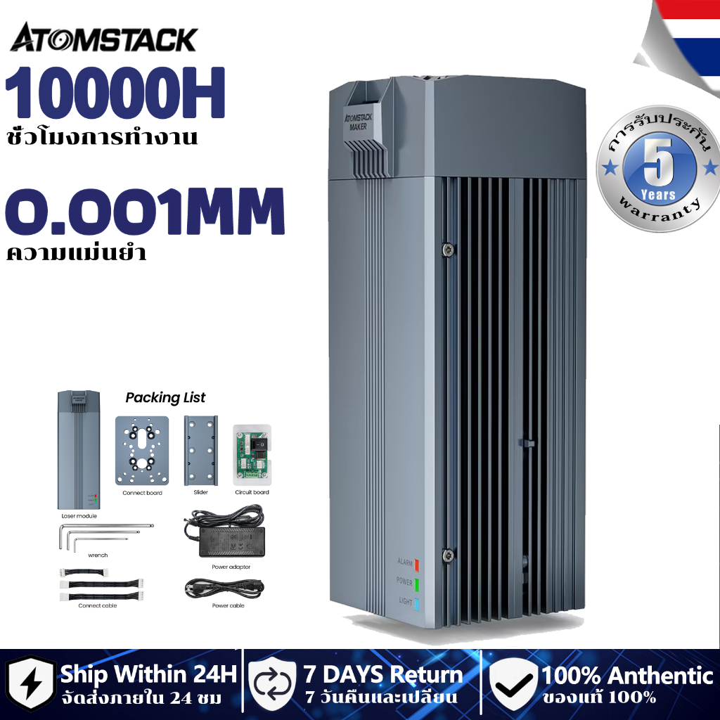 ATOMSTACK R30 V2 โมดูลเลเซอร์อินฟราเรด 2W ไฟเบอร์เลเซอร์เครื่องแกะสลัก ...