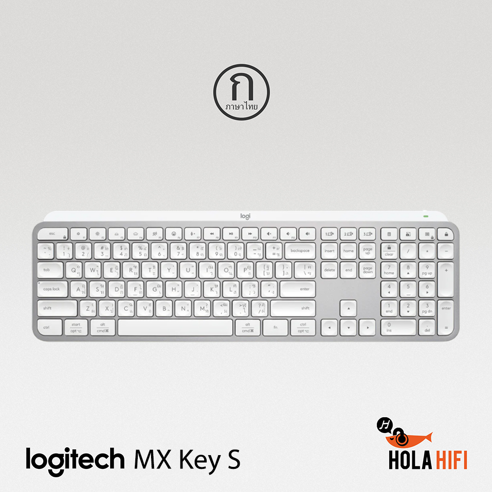 Logitech MX Keys S Advanced Wireless Keyboard - ภาษาไทย รับประกัน 1 ปี[Graphite] | Shopee Thailand