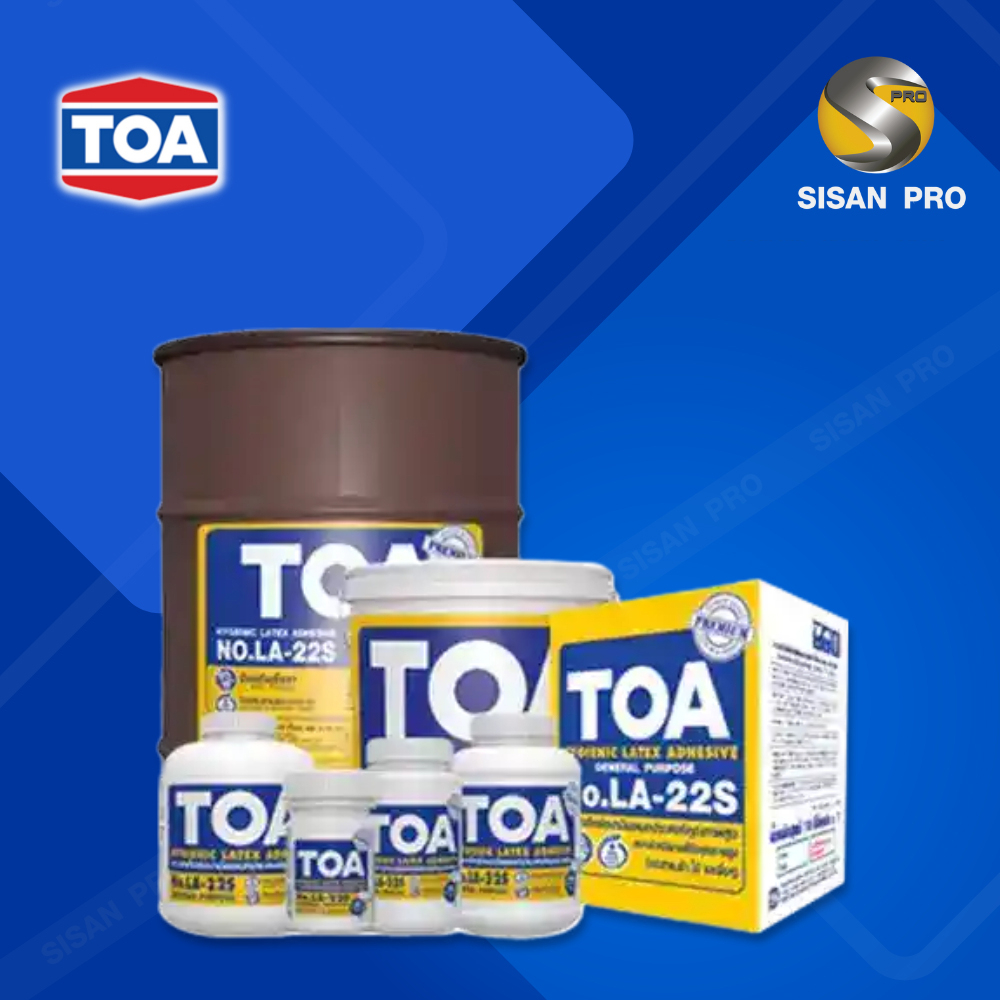 TOA Adhesive Latex ทีโอเอ กาวลาเท็กซ์ # LA-22S ขนาด 10 กก. | Shopee ...