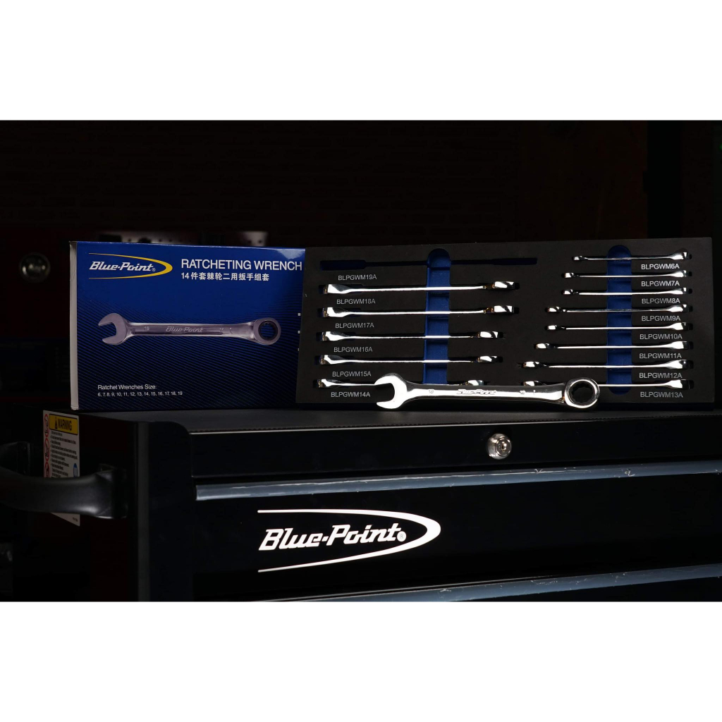 ชุดเครื่องมือถาดโฟมประแจแหวนข้างปากตาย (บลู พอยต์) BLUE-POINT NO.BPS15A ...