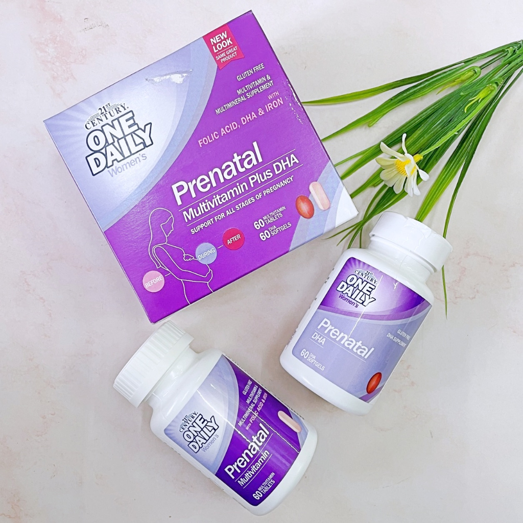 [21st Century®] Prenatal Multivitamin Plus DHA 200 mg 60 Tablets & 60 ...