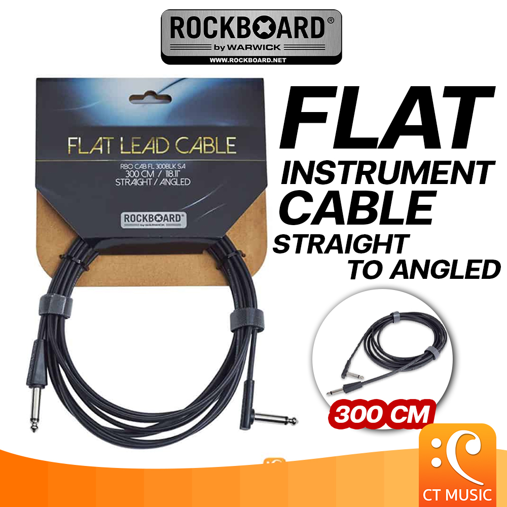 RockBoard Flat Instrument Cable Straight to Angled 300 CM | Shopee Thailand