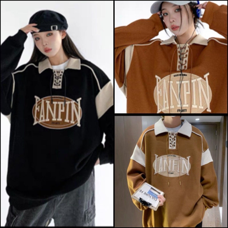 ชุดเซตสเวตเตอร์ KKUU-TIST สายเชือก คอปก +เซตงานฮู้ด งานนำเข้า ดีมาก ...