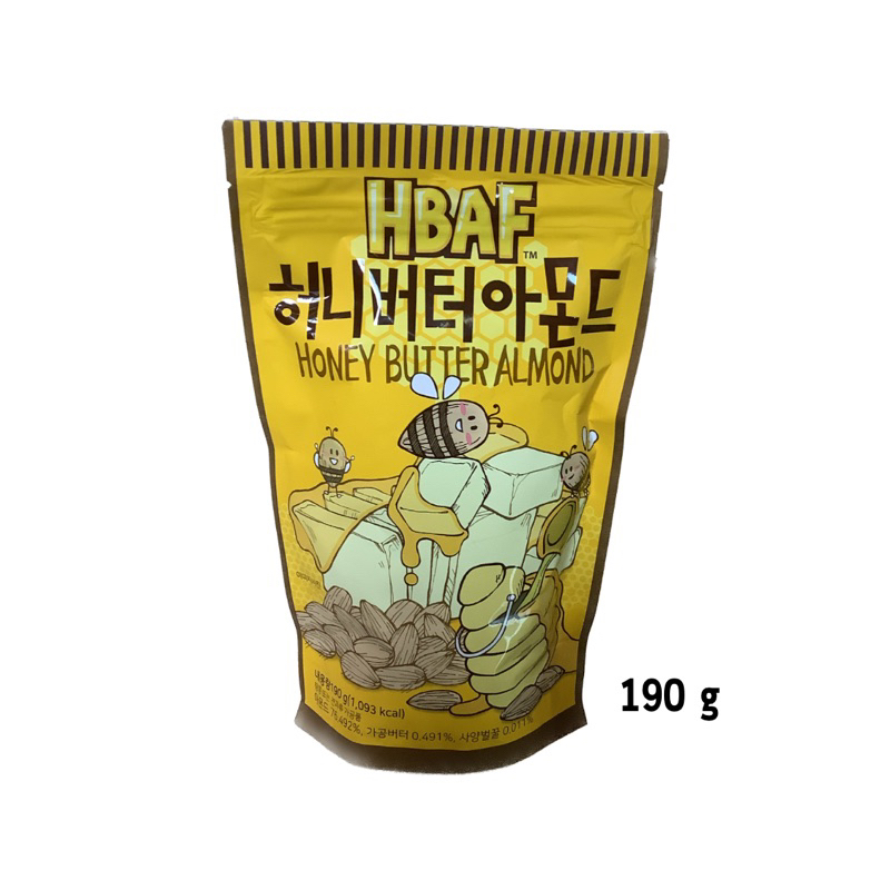 อัลมอนด์น้ำผึ้งอบเนย HBAF Honey Butter Almonds 190g | Shopee Thailand