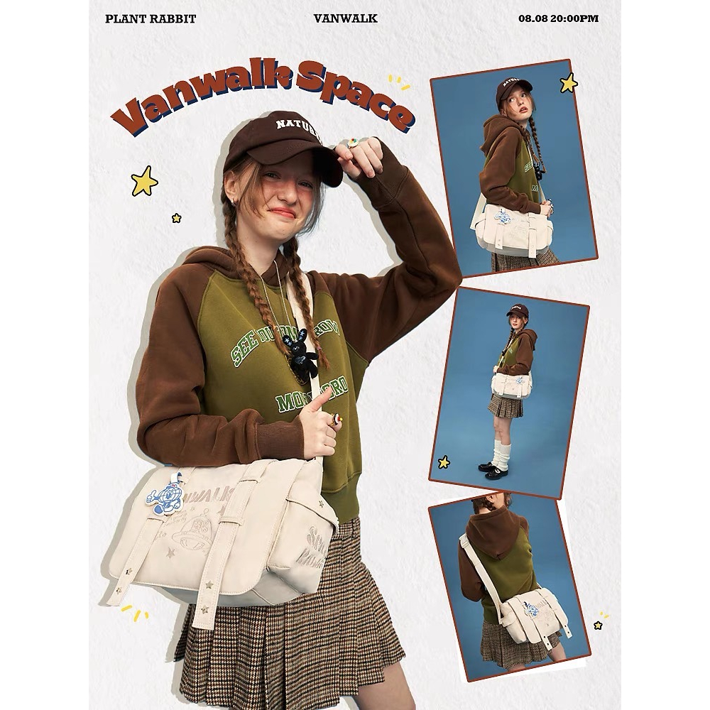 พรีออเดอร์! Vanwalk รุ่น Planet rabbit series messenger bag | Shopee ...
