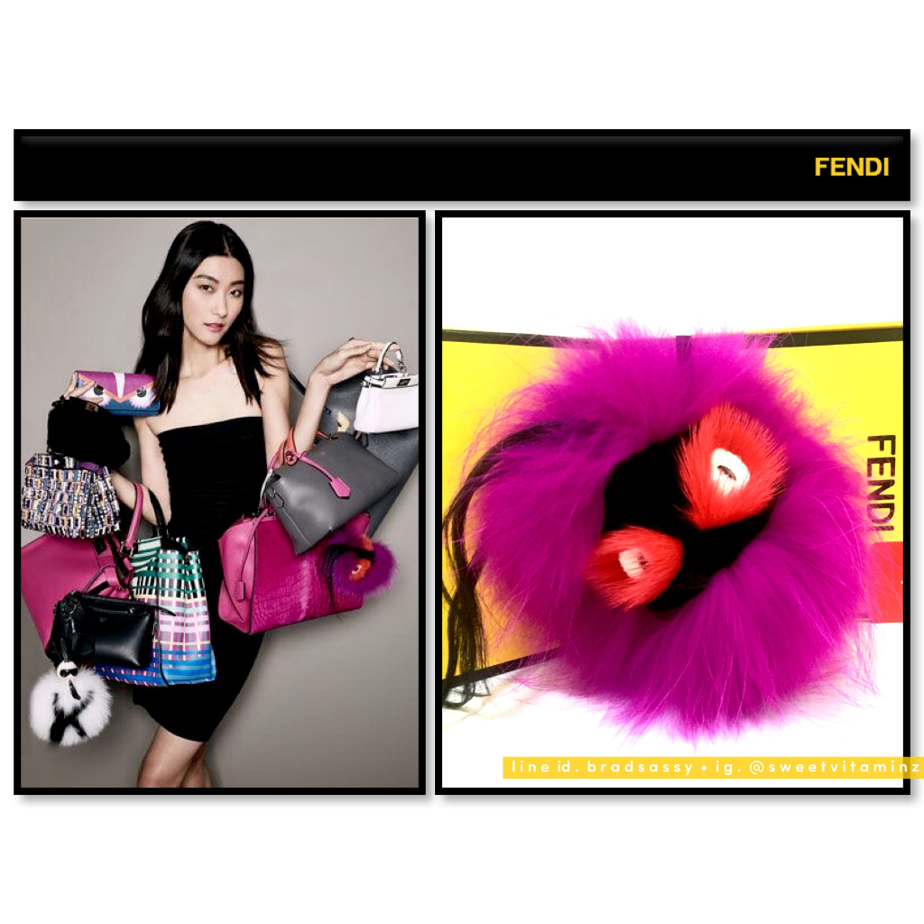 FENDI Monster Bag Bug Charm : ที่ห้อยกระเป๋า ตัวอ้วนๆใหญ่ๆ ขนฟูมากนุ่มนิ่ม น่ารักสุดๆ ใครสอยไป ...