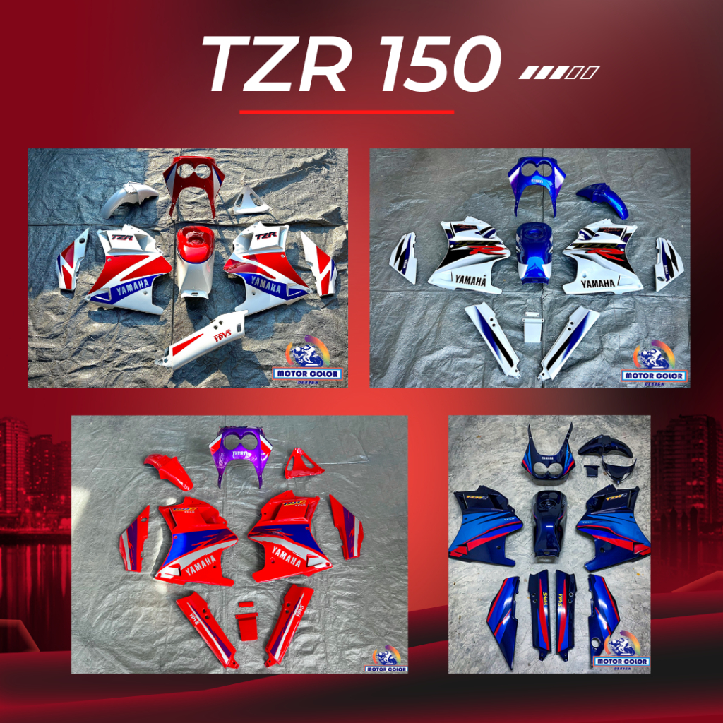 ชุดสี TZR 150 Yamaha tzr งานเคลือบทับสติ๊กเกอร์ สีอื่นๆแจ้งในแชท ...