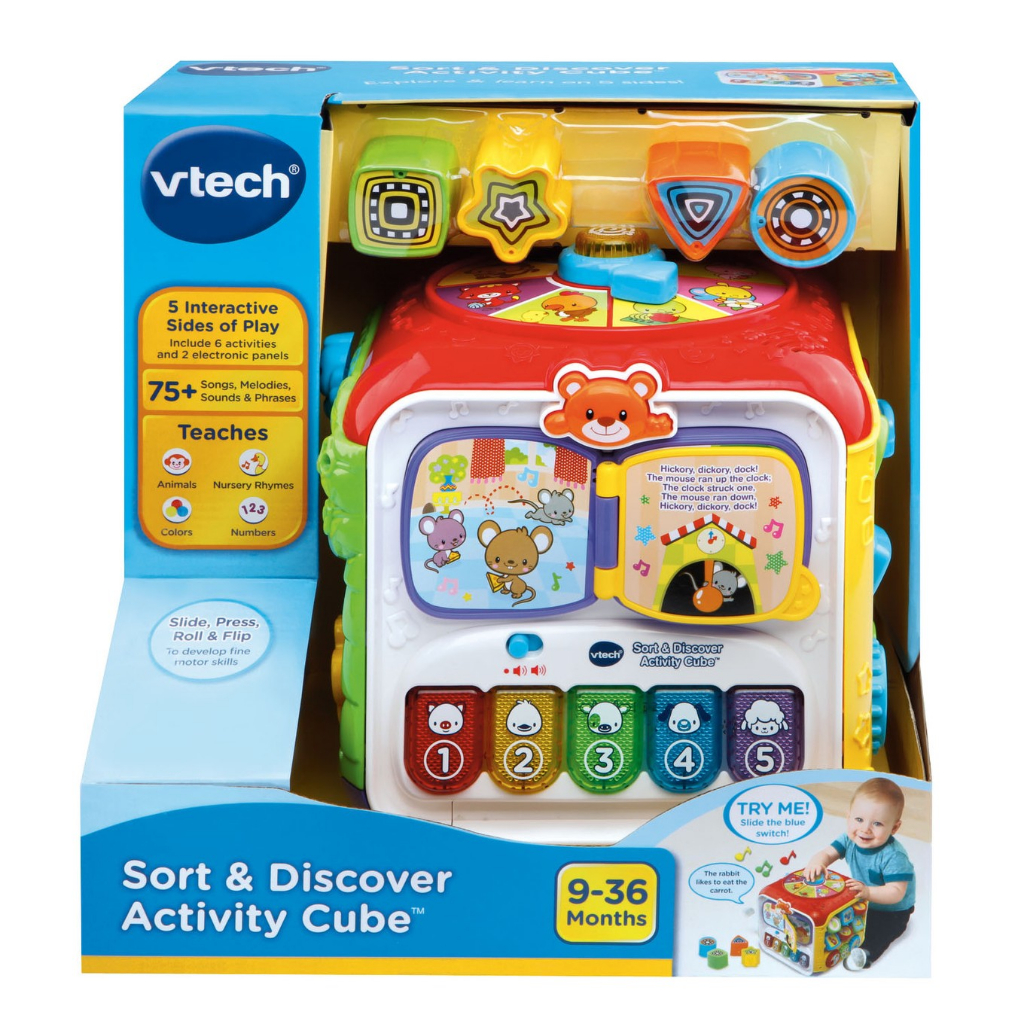 Vtech Sort And Discover Activity Cube ของเล่นกล่องเสริมพัฒนาการ ...
