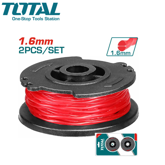 TOTAL กระปุกสายเอ็น รุ่น TALS1601 สำหรับ เครื่องตัดหญ้าไร้สาย สายเอ็น ...