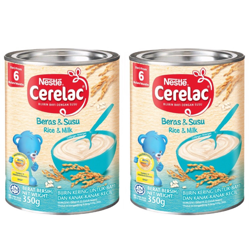 NESTLE (เนสท์เล่ ) Cerelac Infant Cereals 6 Month Assorted Flavor (350g ...