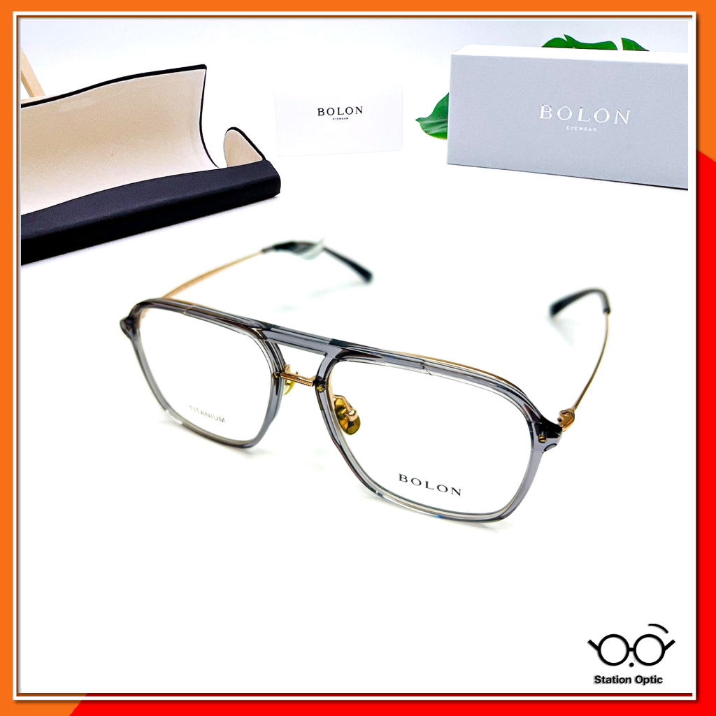 SS22 Bolon Eyewear Logan BT6001 B13 Transparent Gray / Rose Gold กรอบ ...