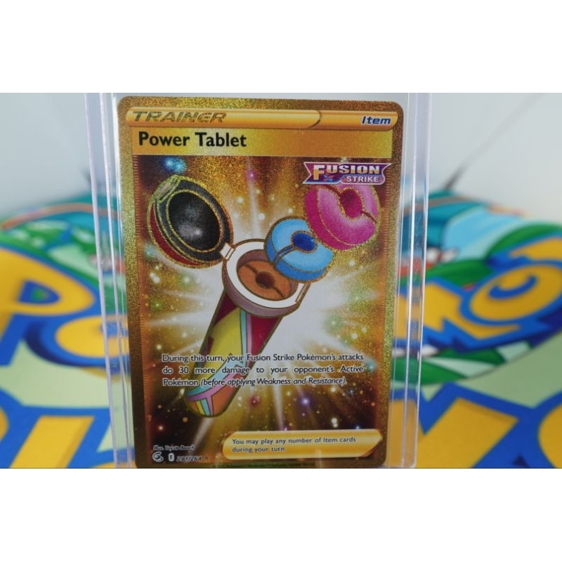Pokemon Card "Power Tablet Gold 281/264" ENG Fusion Strike | Shopee ...