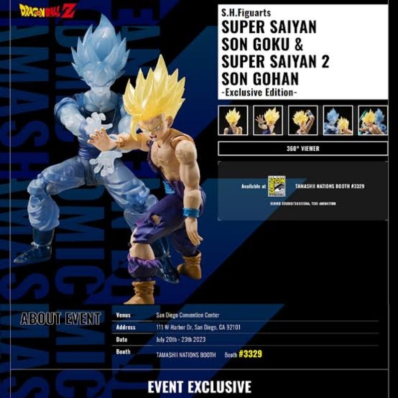 ☣️ NEW Son Gohan Super Saiyan 2 & Goku SDCC 2023 Exclusive Event ...