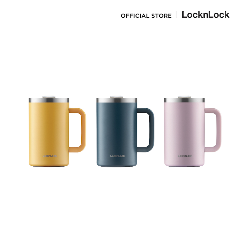 LocknLock แก้วน้ำเก็บอุณหภูมิ Flat Table Mug ความจุ 730 ml. รุ่น ...
