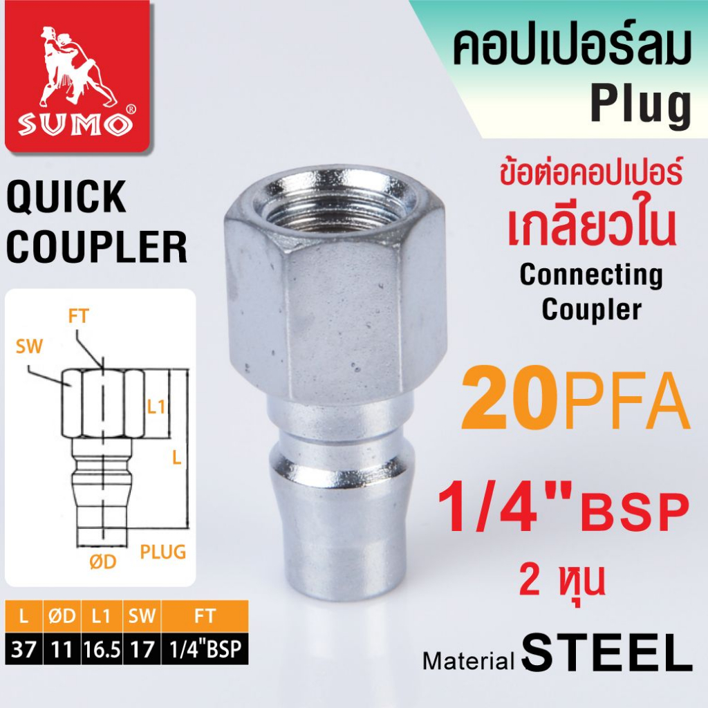 คอปเปอร์ SUMO (เสียบสาย SHT , SHA , PHA) (เกลียวใน SFT , SFA , PFA ...