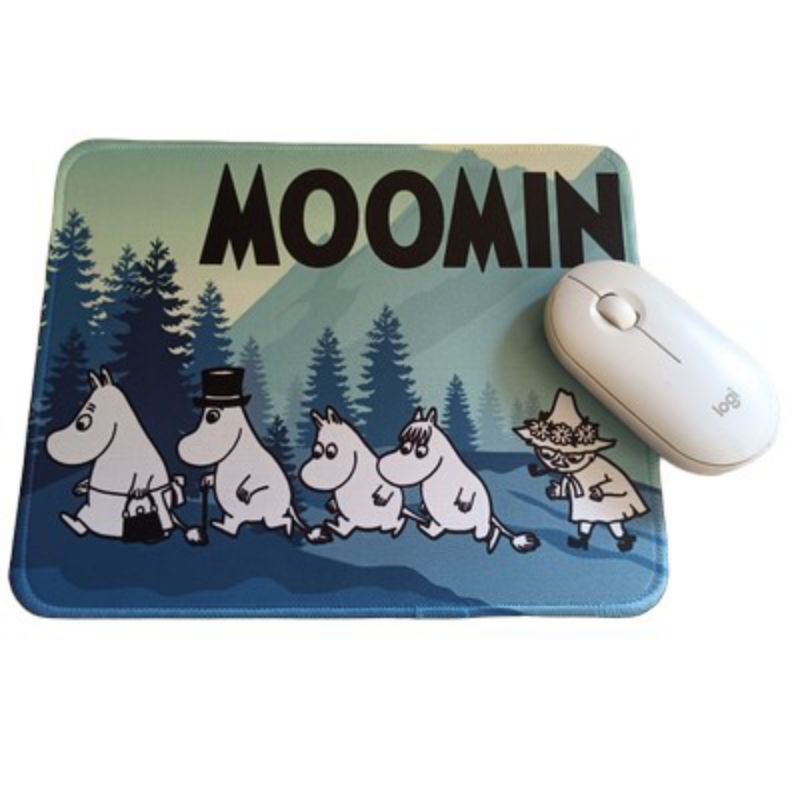 แผ่นรองเม้าส์ mouse pad พื้นหนา ทรงเหลี่ยม ลาย มูมิน Moomin ขนาด 10x8 ...