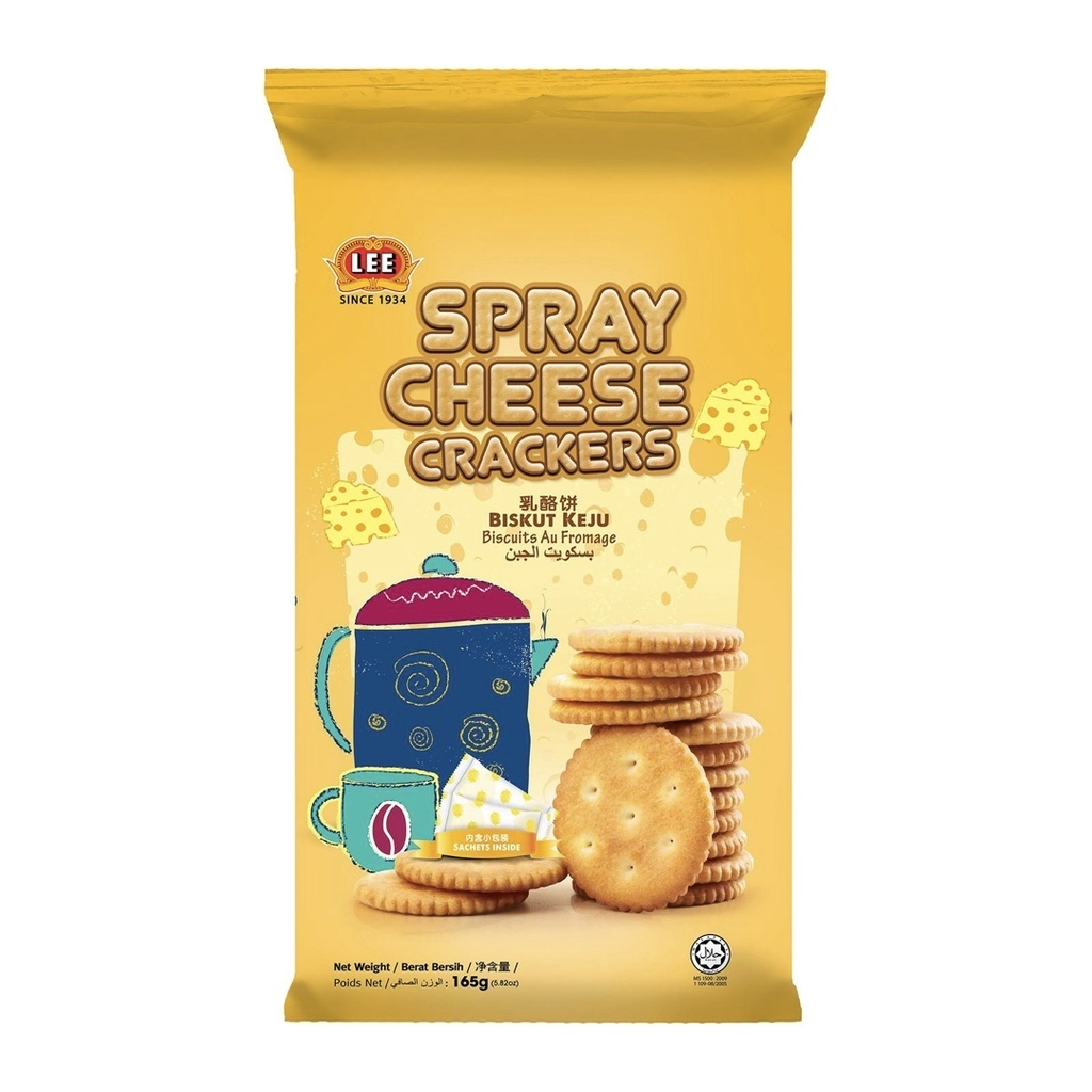 LEE Spray Cheese Crackers สเปรย์ ชีสแครกเกอร์ 110g.*24 | Shopee Thailand