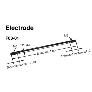 (แพ็คละ 5 เส้น) ก้าน Electrode F03-01-TH-SUS304 สแตนเลส OMRON ออมร่อน แท้ 100% ก้านอิเล็กโทรด ...