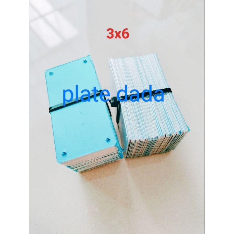 แผ่นเนมเพลท name plate ขนาด 3x6 ซ.ม.จำนวน 50 ชิ้น ราคา 150 บาท | Shopee ...