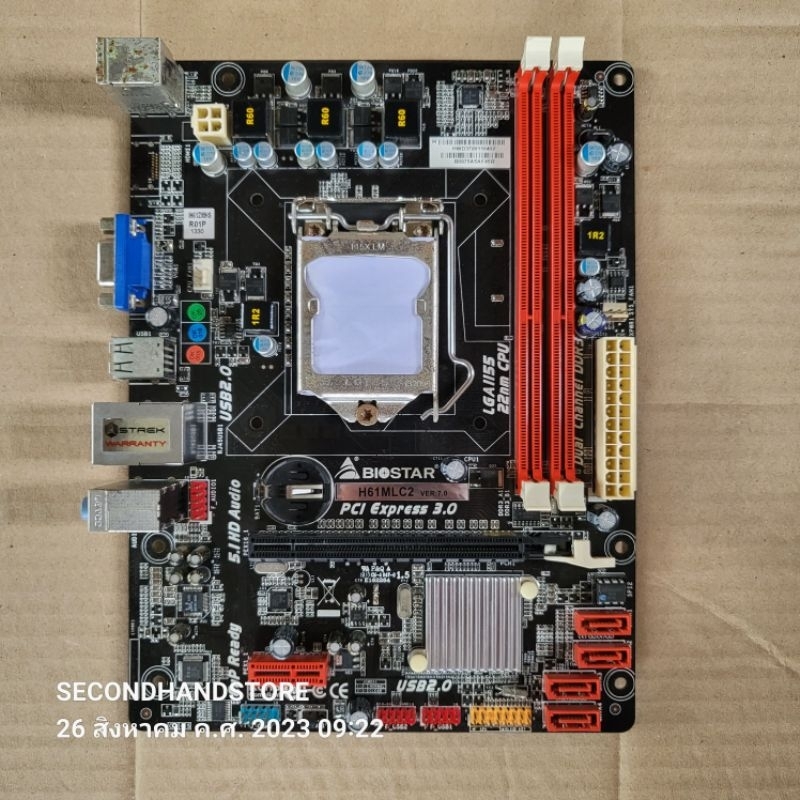 เมนบอร์ด BIOSTAR H61MLC2 VER 7.0 DDR3 SOCKET 1155 | Shopee Thailand