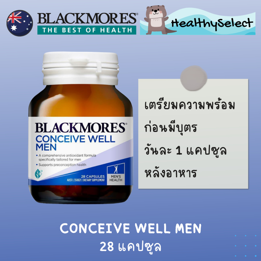 Blackmores Conceive Well Men Energy Support Vitamin 28 Tablets | Shopee ...