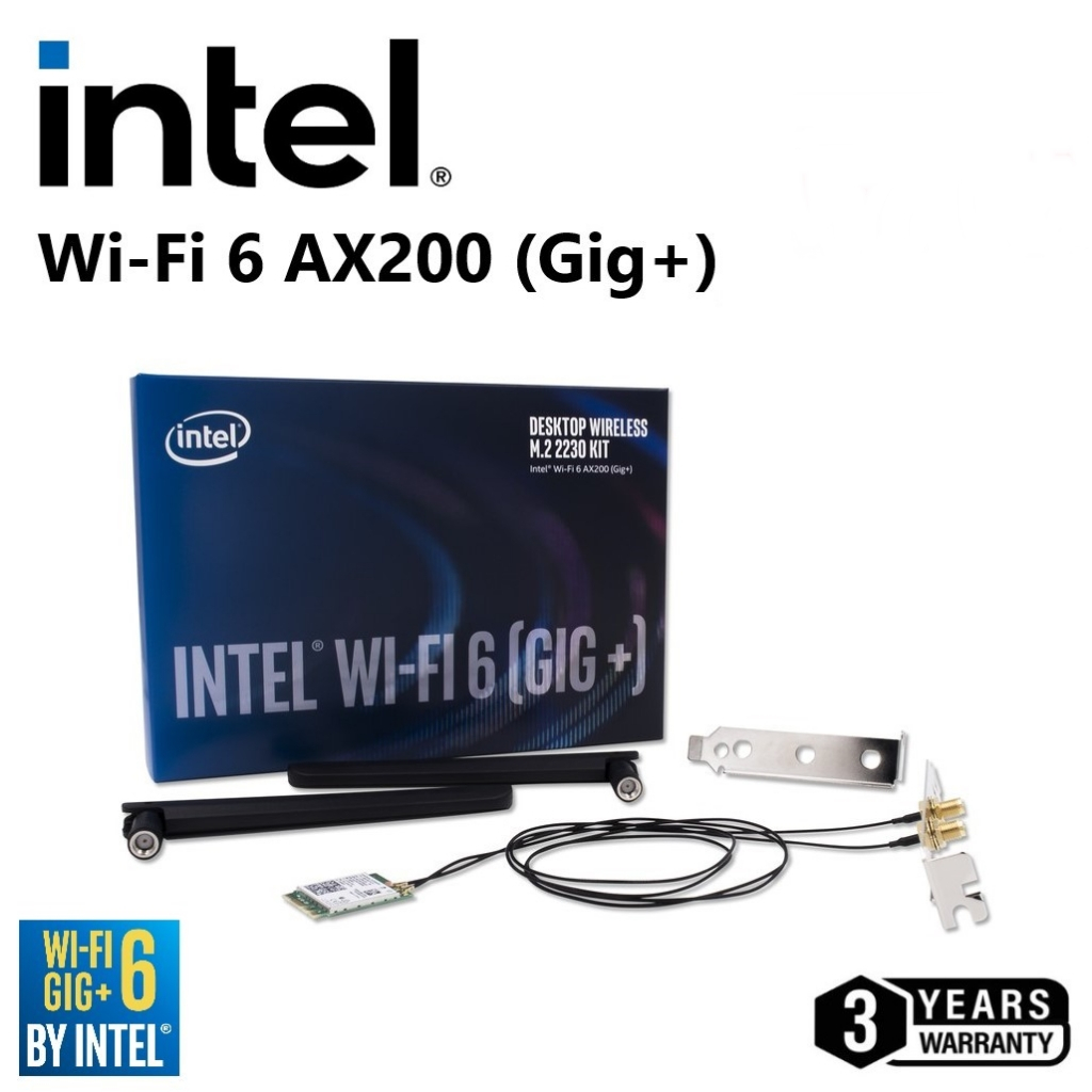 INTEL AX200 WIFI 6 (GIG+) DESKTOP KIT Wireless Adapter (M.2 key E ...