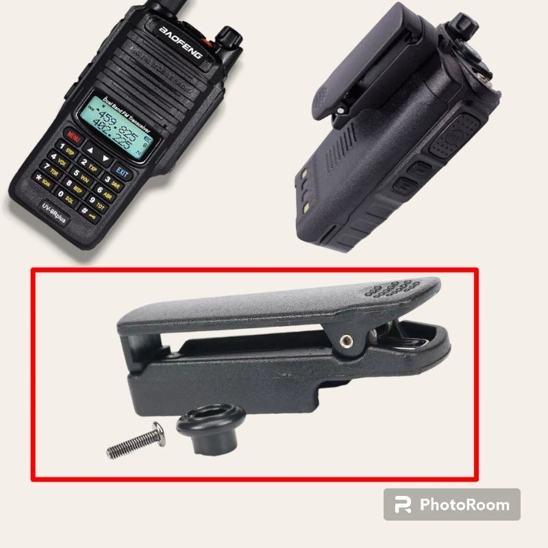 คลิปหนีบเข็มขัด สำหรับวิทยุสื่อสาร BF-A58 BF-9700 UV-9R GT-3WP GP-9R Plus,UV-9R Plus (แท้ตรงรุ่น ...
