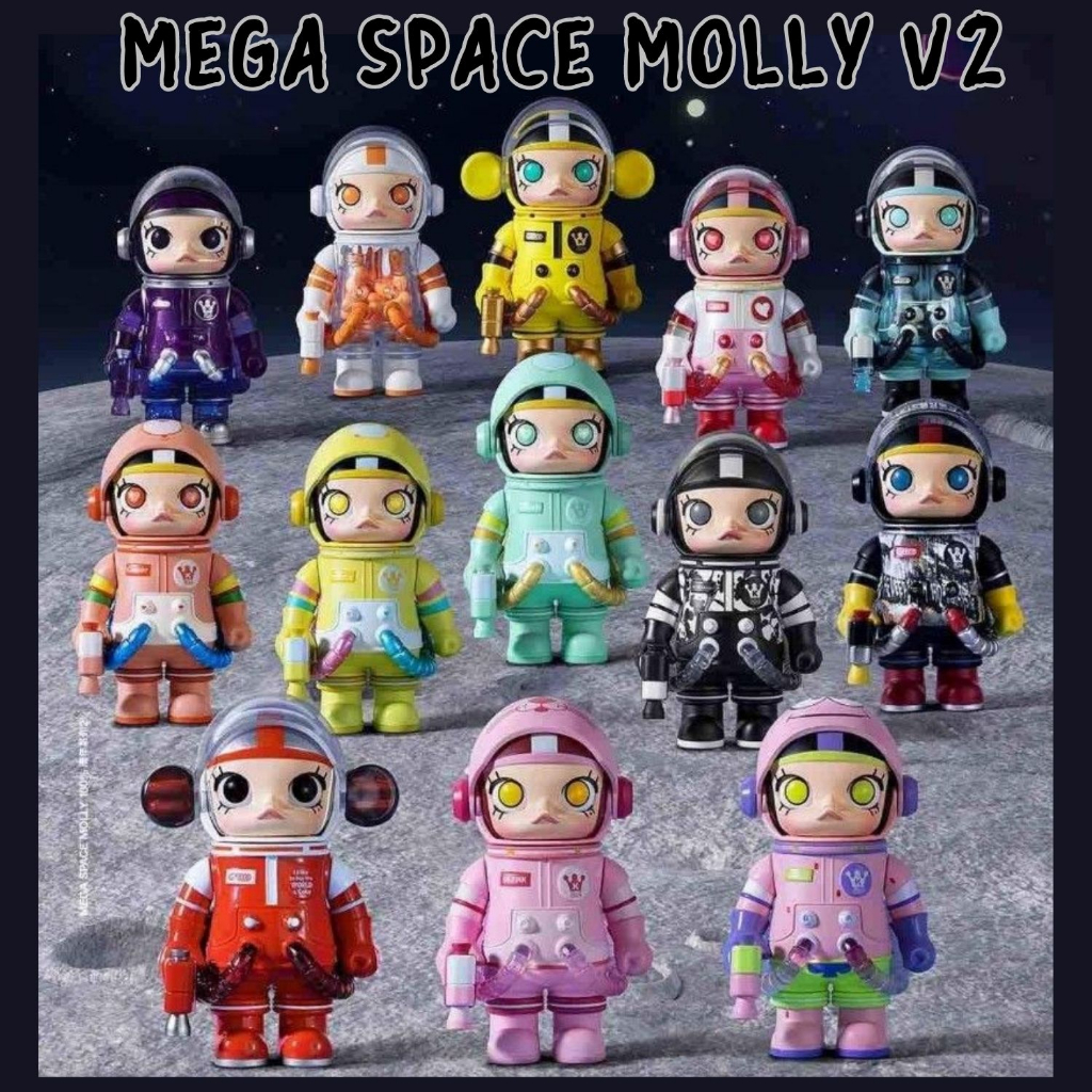 🌈พร้อมส่ง🌈 MEGA Space Molly Version 2 Popmart แบบระบุตัว ของใหม่ ของแท้ ...